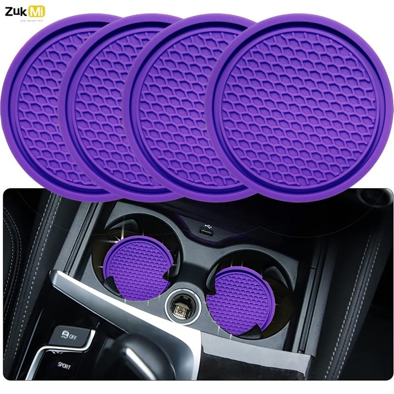 ZukMi Car Cup Mat, Car Cup Holder Insert Cup Mat Silicone Non-slip ...