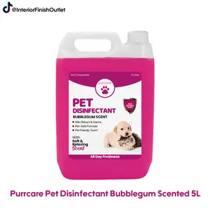 Purrcare Pet Disinfectant Lemon Fragrance 5L (Pack of 2) - Powerful ...