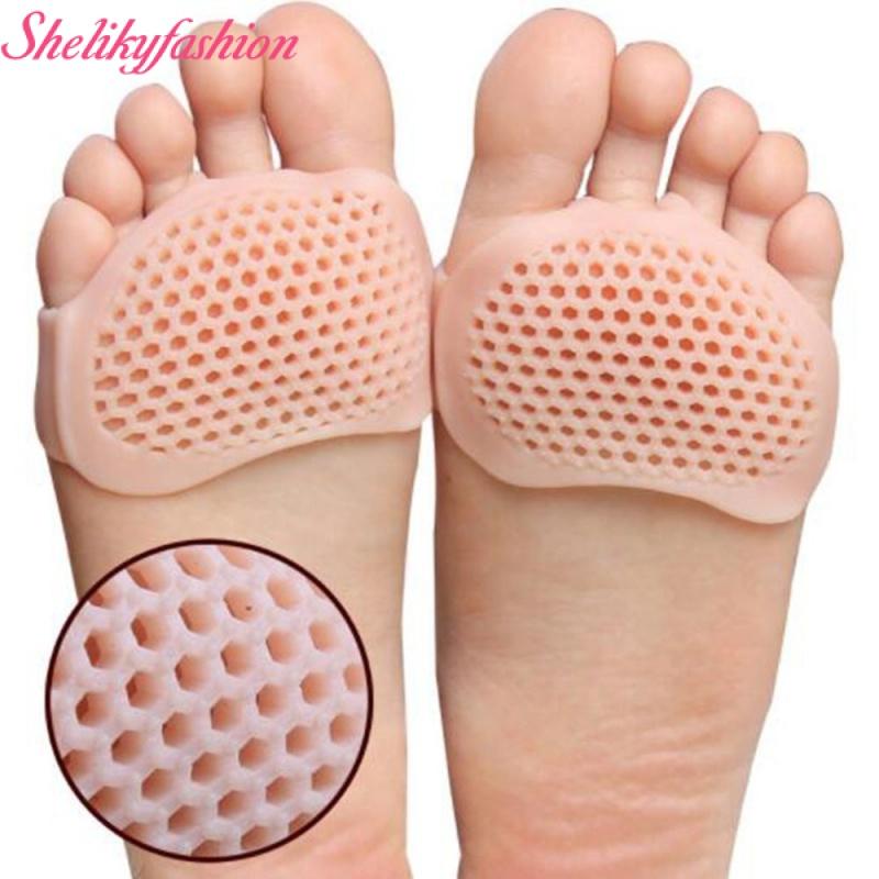 2pcs Silicone Metatarsal Pads Toe Separator Foot Pads Foot Massage Insoles Fore foot Socks Foot ...
