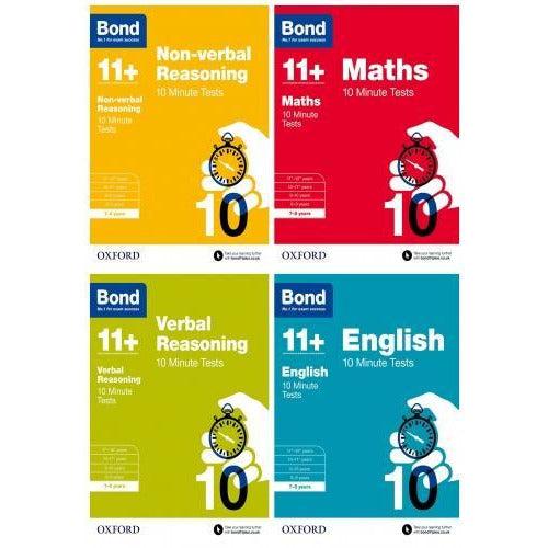 Bond 11+ Maths English 10 Minute Tests For Ages 7-8 Verbal Reasoning ...