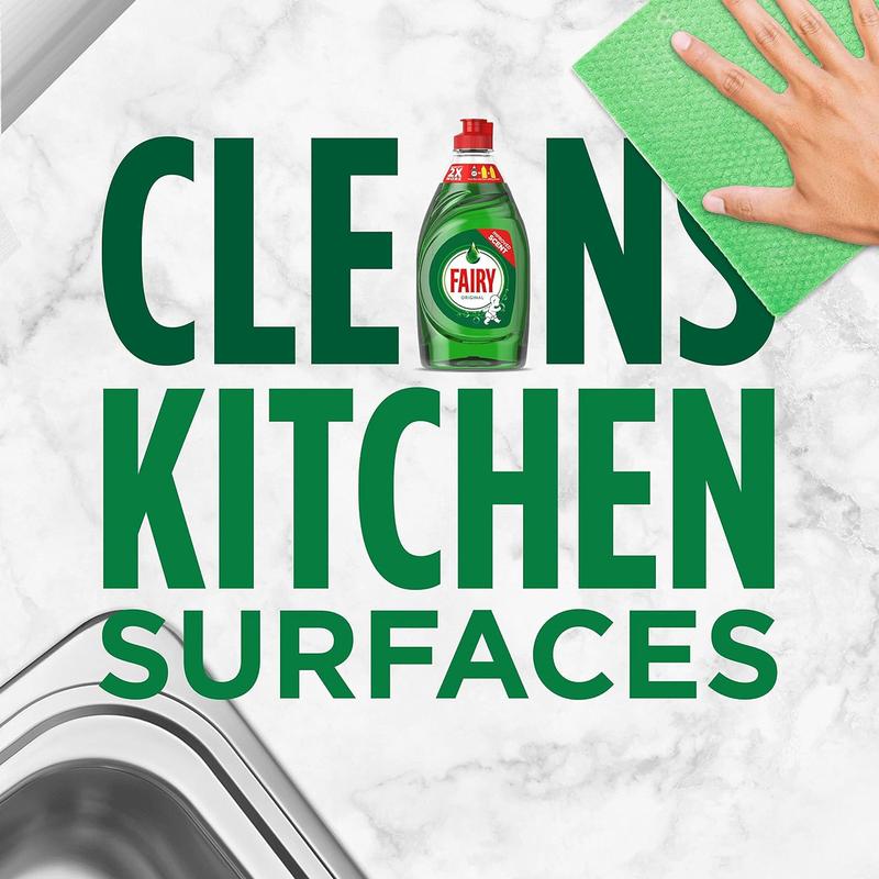 10 X Fairy Washing Up Liquid Kitchen Dish Soap Grease Cleaner Original ...