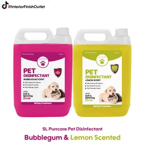 Purrcare Pet Disinfectant Lemon Fragrance 5L (Pack of 2) - Powerful ...