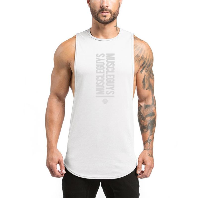 Muscle Guys Gym Bodybuilding Hot Sale Fashion Hip Hop Tank Tops Summer ...